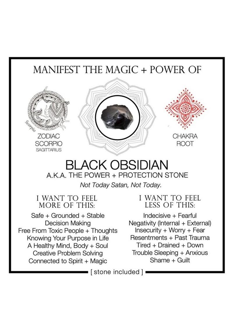 Warm Human Black Obsidian – Excitement